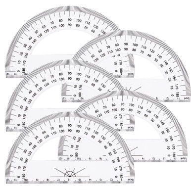 5Pcs Math Protractor, 12CM Math Geometry Protractor, 180 Degrees ...