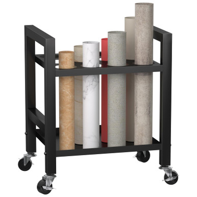 Blueprint Holder/Storage Rack, Metal Blueprint Rack Storage Cart with ...