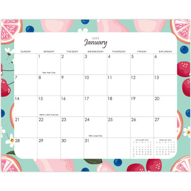 2024 Magnetic Calendar for Fridge - Monthly Family Calendar, 18 Month ...