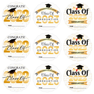 WhatSign 36PCS Graduation Stickers Class of 2023 Stickers Labels 1.5 ...