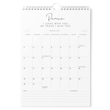 Bible Verses - Calendar 2023-2024 - Vertical 11x17 2023 Wall Calendar ...