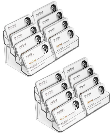 MaxGear Acrylic Business Card Holder for Desk Multiple Business Card ...