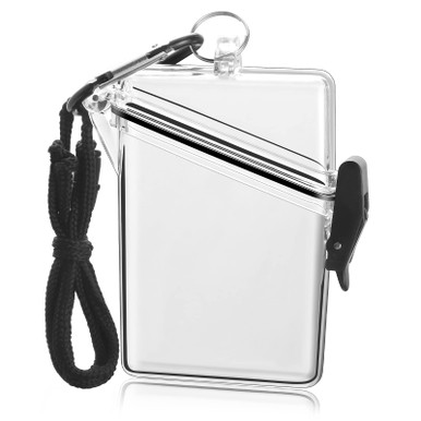 Waterproof Id Card Badge Holder Case with Lanyard, Clear Waterproof ...