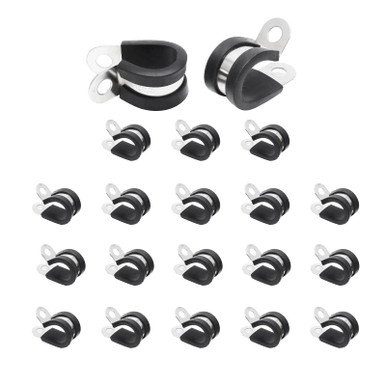 Suiwotin 20pcs 5/8 inch (16mm) Cable Clamps, Stainless Steel Wire ...