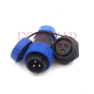 FORTTAR SP21 Series 3 pin Waterproof Connector, 3 Wire Aviation ...
