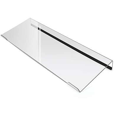 WIWAPLEX Computer Tilted Keyboard Holder, Clear Acrylic Premium Stand ...