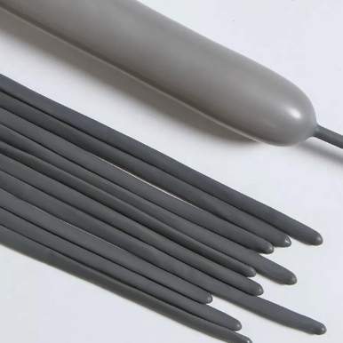 260 Balloons Grey, Thickened 100 Pack Long Balloons Twisting Skinny ...