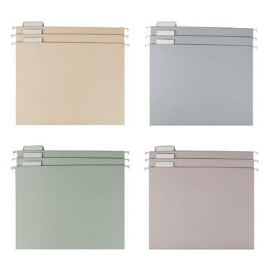 Y YOMA 12 Pack Colored Hanging File Folders Letter Size Decorative ...