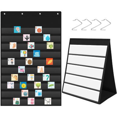 Panelee 2 Sets Standard Pocket Charts Tabletop Desktop Pocket Chart ...