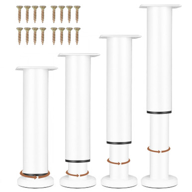 RealPlus Metal Adjustable Furniture Legs 4.7-7 Inch Foot Legs for ...