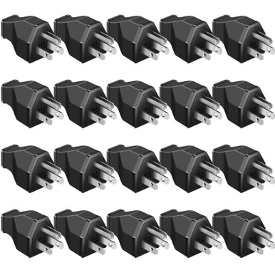 20 Pieces Extension Cord Plug Replacement Extension Cord Ends 125V 15A ...
