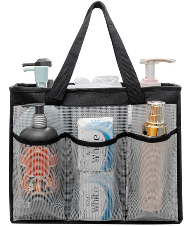 Jelier Mesh Shower Tote Caddy with Separated Main Compartment,Portable ...