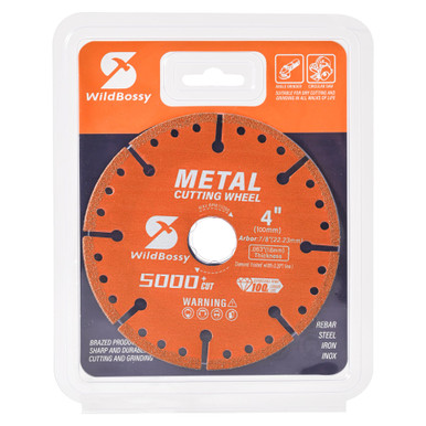 Diamond Cutting Wheel 4 Inch with 7/8" Arbor Hole, Metal Cut Off Disc ...