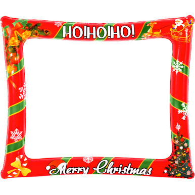 Inflatable Christmas Photo Booth Props Frame - 30x26 Inch | Red ...