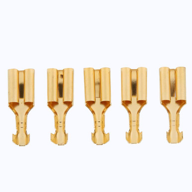 100 Pcs Blade Connector Square Brass Plug and Pull Type Connector ...