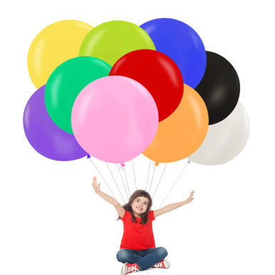 20 pieces 24 inch Large Primary color Balloons Giant Assorted Colors ...