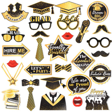 Konsait Graduation Photo Booth Props,2023 Graduation Party Decoration ...