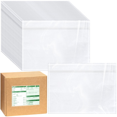 Kisston 500 Pieces 7.5 x 5.5 Inch Clear Self Adhesive Packing Slip List ...