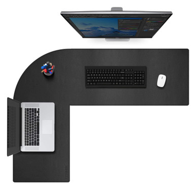 CENNBIE Dual Sided L Shaped Desk Pad,??47.24x55.12x15.75 inches Corner ...