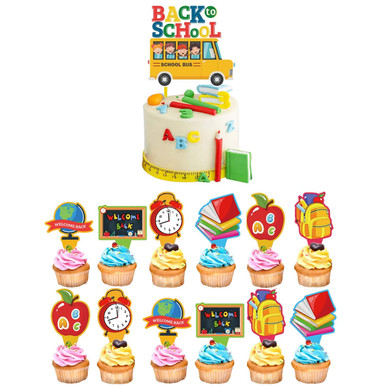 25 PCS Back to School Themed Party Supplies For First Day of School ...