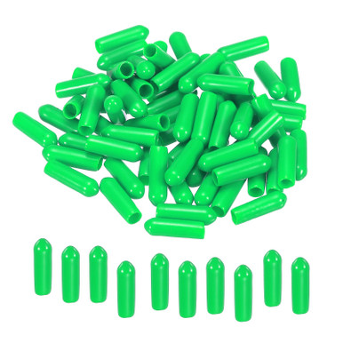 MECCANIXITY 100pcs 4mm Rubber End Caps Cover PVC Vinyl Screw Thread ...