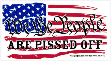 We The People are Pissed Off Small Laptop Car Bumper Sticker Water ...