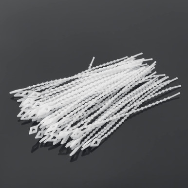 XINGO 100 PCS 7 inch Beaded Cable Ties Adjustable Security Loop Tie ...
