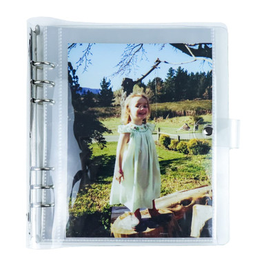 Photo Album 6x8 with 50 Pockets Set Clear A5 Postcards Binder Albums 6 ...