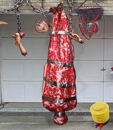 5ft Hanging Corpse Dead Victim Props-with Inflation Pump, Halloween ...