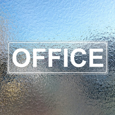 Office Stickers Sign Vinyl 9 x 3 Inch Removable Waterproof Self ...