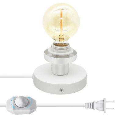Metal Desktop Lamp Base,White Industrial Table Lamp Base,220CM Dimmable ...