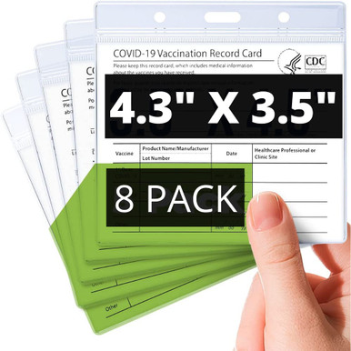 Scratchproof Vaccine Card Holder, CDC Vaccination Card Protector 4.3X3 ...