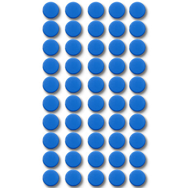 Qualsen Office Magnets Blue 50 Pack, Heavy Duty Round Refrigerator ...