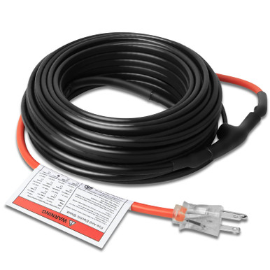 TOPDURE Intelligent Pipe Heat Cable for Pipe Freeze Protection, Self ...