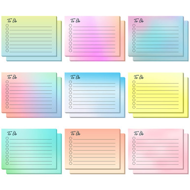 to Do List Sticky Notes Assorted Colors Lined Sticky Notes Self Stick ...