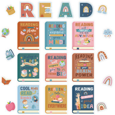 Patelai 23 Pcs Reading Classroom Decorations Reading Bulletin Board Set ...