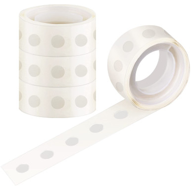 Surard Glue Points, 400 6mm/0.24" 4 Rolls Poster Putty Adhesive Clear ...