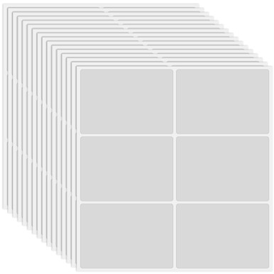 Seajan 100 Pieces Clear Self Stick ID Transparent Card Overlay PVC ID ...