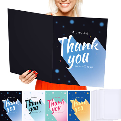48 Pcs Extra Large Thank You Cards with Envelope Giant Thank You Card 8 ...