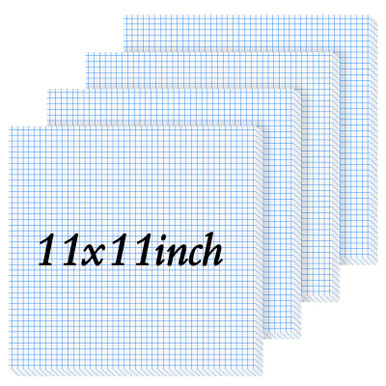 Sherr 4 Pads Large Engineering Graph Paper 11 x 11 Inches Landscape, 1/ ...