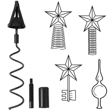 Christmas Tree Topper Holder Twist on Universal Tree Topper Stabilizer ...