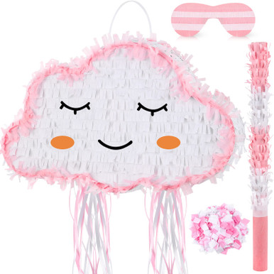 Cloud Pinata Pink Cloud Decorations Rainbow Party Decorations Supplies ...