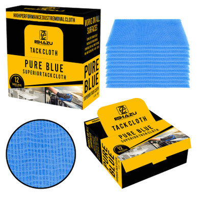 Eshazu Tack Cloth (Box of 12) Tack Rags for Woodworking and Painters ...