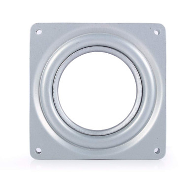 4in Galvanized Square Turntable Steel Rotating Plate Display Base ...