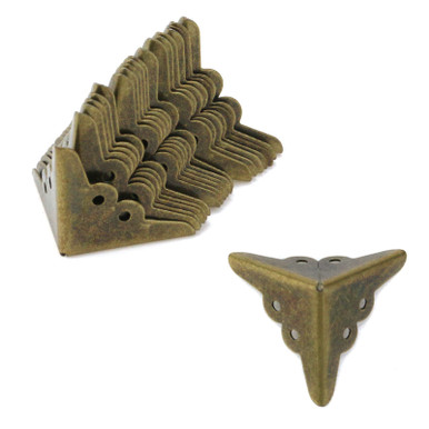 UTALIND Vintage Bronze Metal Box Corner Protectors Edge Safety Guard ...