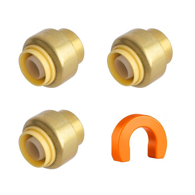 VALFLUIDS End Cap Connector Plumbing, PEX Fittings, Push To Connect PEX ...