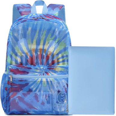Meisohua Mesh Backpack for School Girls Semi-Transparent Backpack for ...
