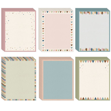 120 Pcs 8.5 x 11 Inch Computer Paper Decorative Computer Paper with ...