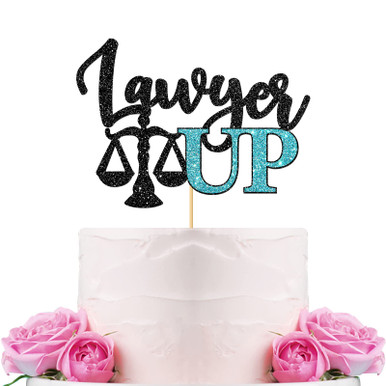 WeBenison Lawyer Up Cake Topper/Lawyer Graduation Cake Decorations ...