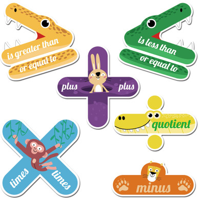6 Pack Math Sign Magnetic Teacher Tools- Greater Than and Less Than ...